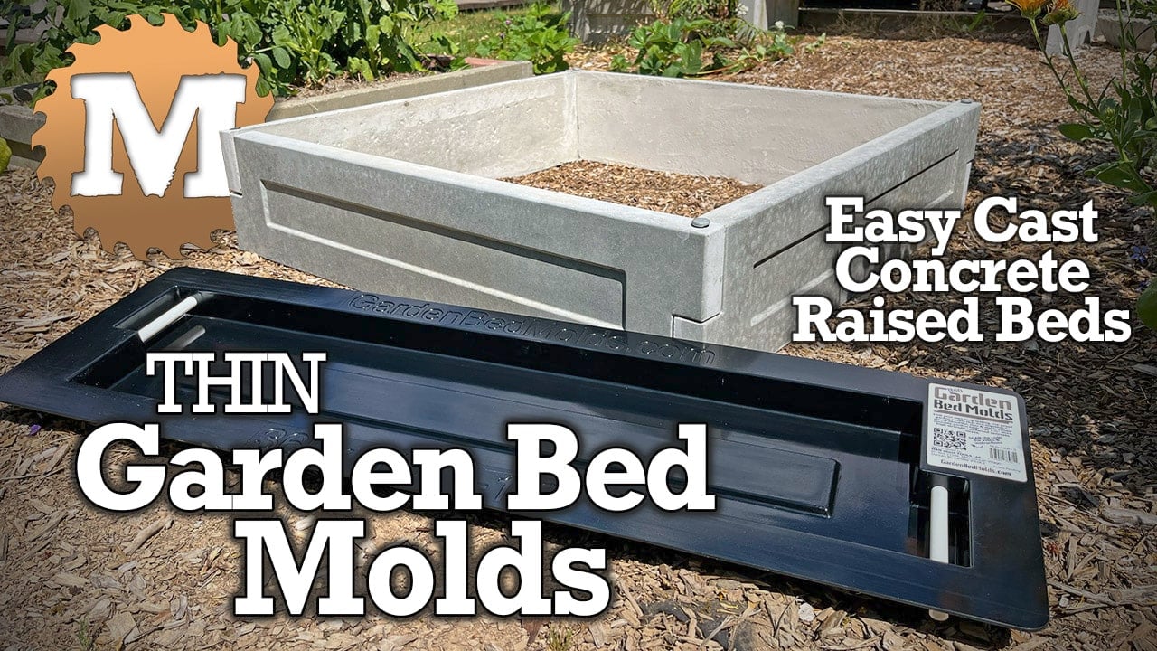 Thin High-Strength Concrete Garden Bed Forms
